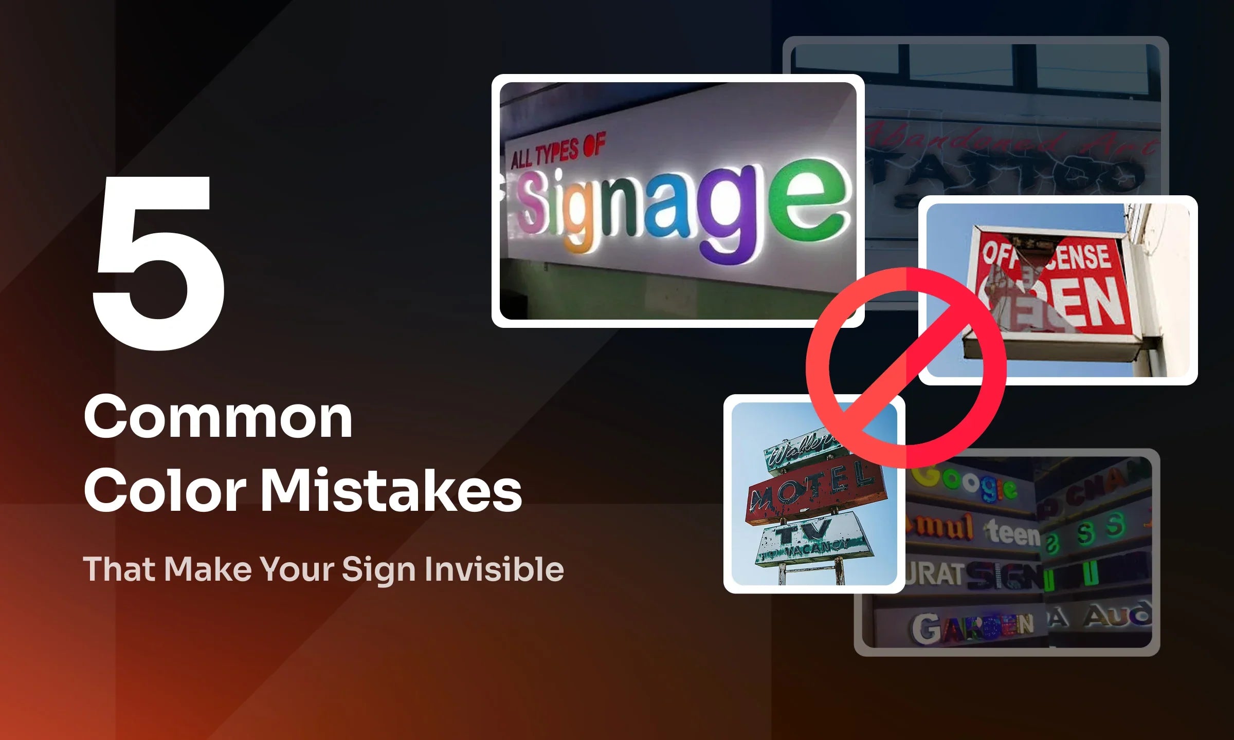 5 Common Sign Color Mistakes That Make Yours Invisible – AFCultures
