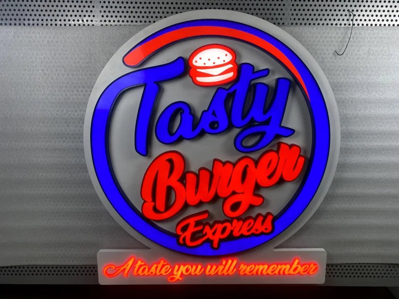 Branded Custom Signs for 5 Star Burger | AFCultures Sign Solutions